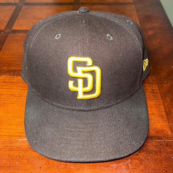 New Era | Accessories | Brown And Yellow San Diego Padres Fitted Hat ...